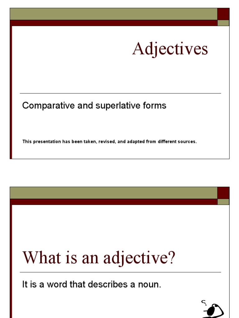 Comparison of Adjectives 2020 | PDF | Adjective | Linguistics