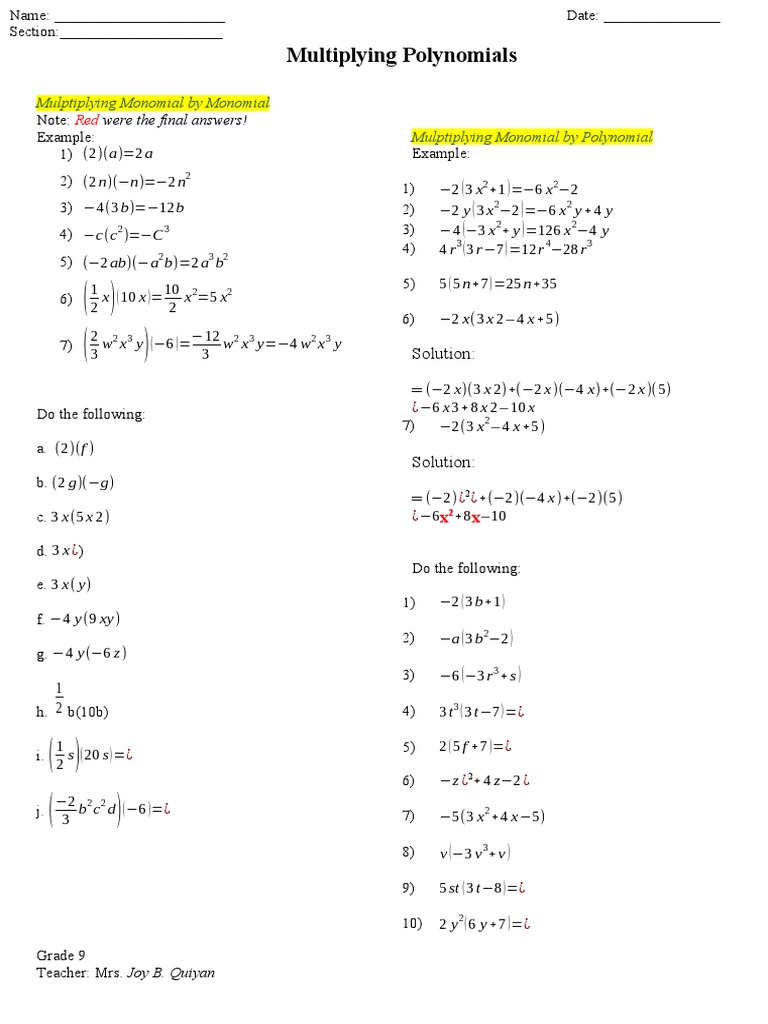 Multiplying Polynomials | PDF | Applied Mathematics | Algorithms