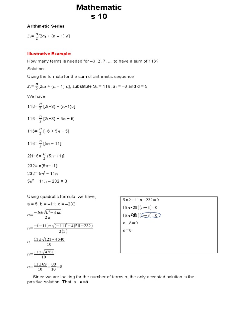 Teacher's Day Math 10 | PDF | Arithmetic | Algebra