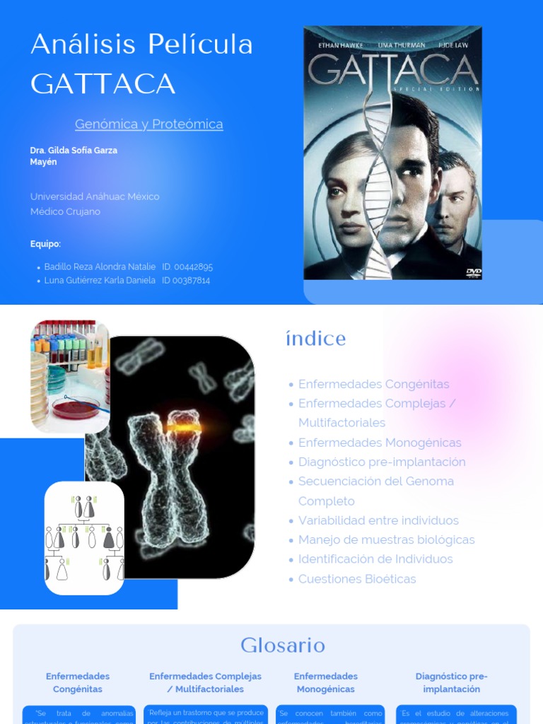 Análisis Película GATTACA | PDF | Trastorno genético | Genoma