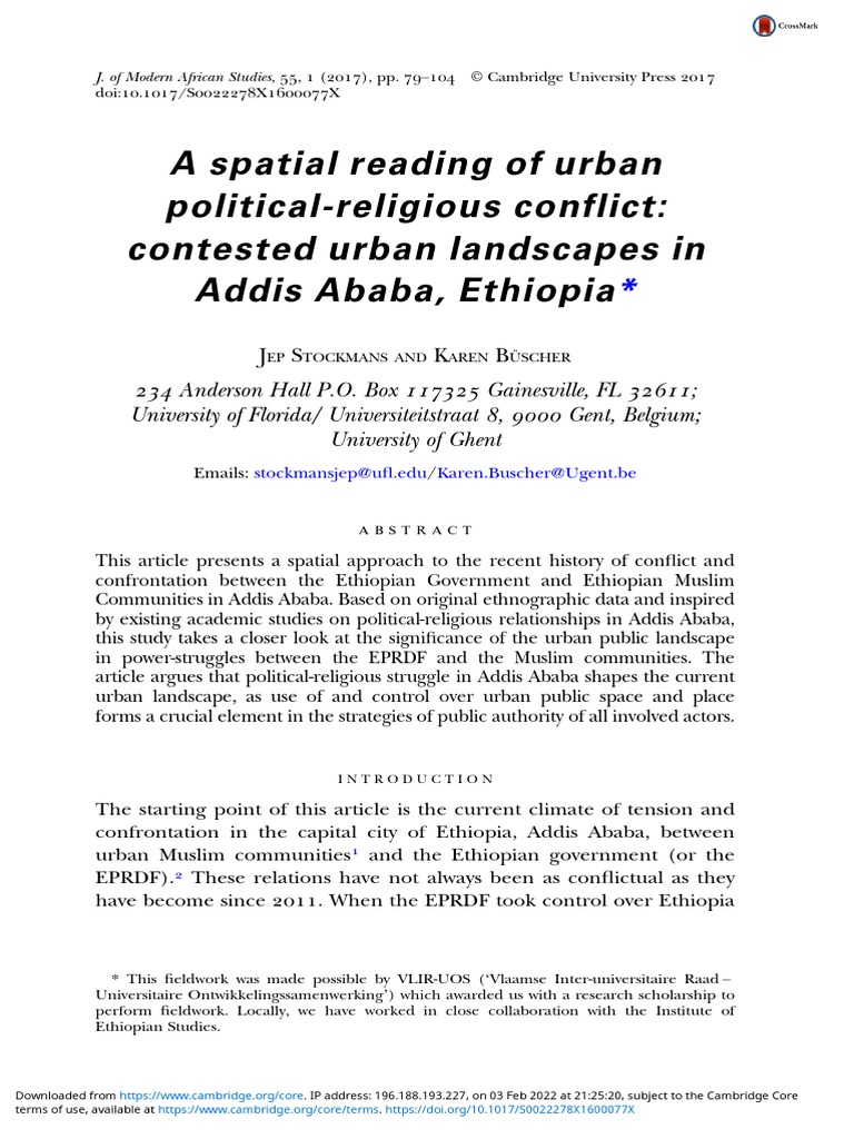 A Spatial Reading of Urban Political-Religious Conflict Contested Urban ...