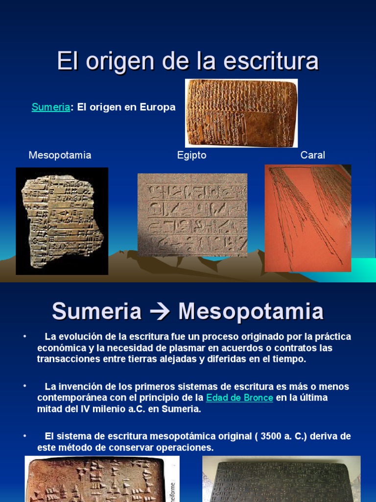 El Origen de La Escritura | PDF | Cerebro | Escritura