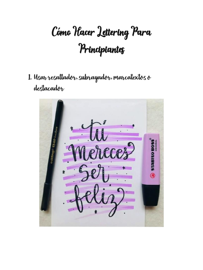 Cómo crear letras estilizadas para principiantes utilizando técnicas ...