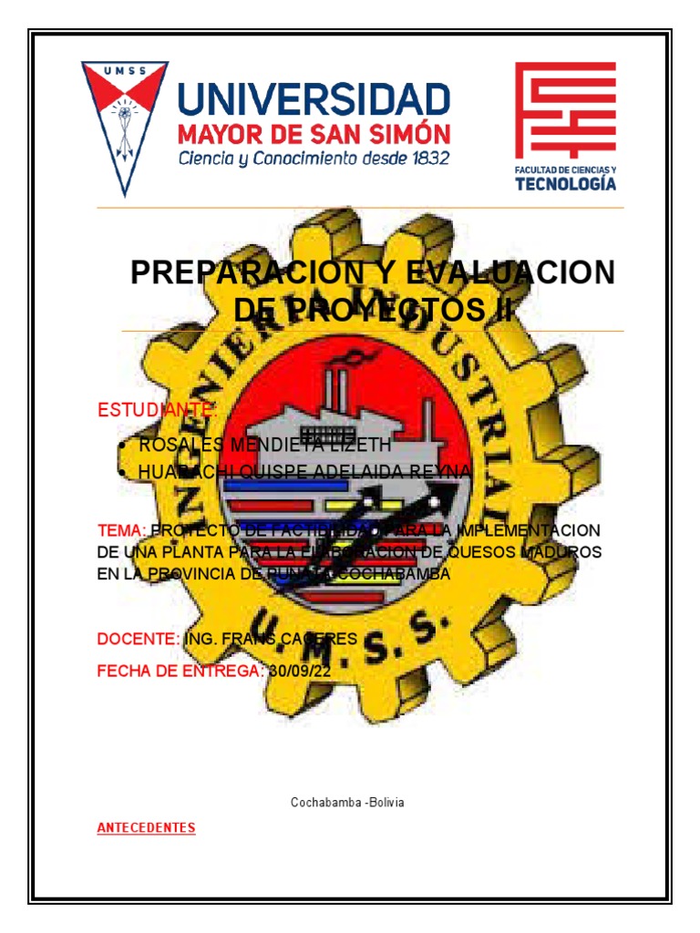 Practica Proyectos 2 | PDF | Queso | Leche