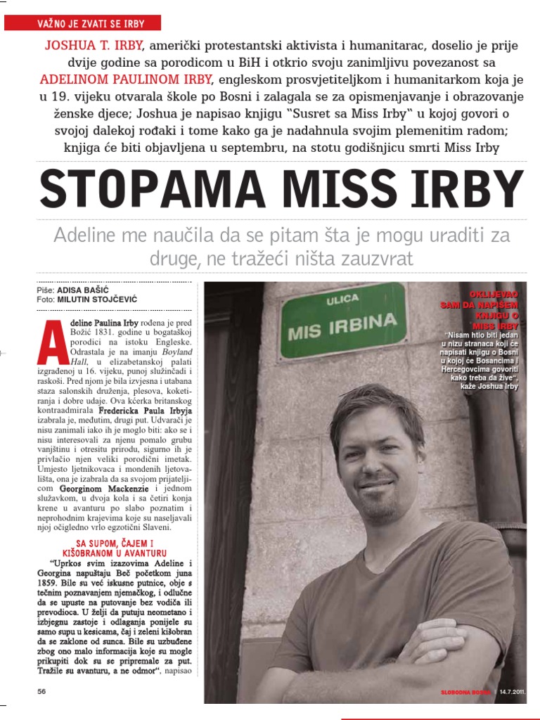 Stopama Miss Irby Slobodna Bosna | PDF