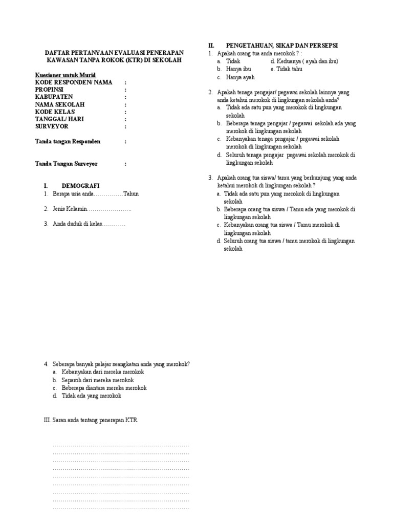 Untuk Murid KTR | PDF