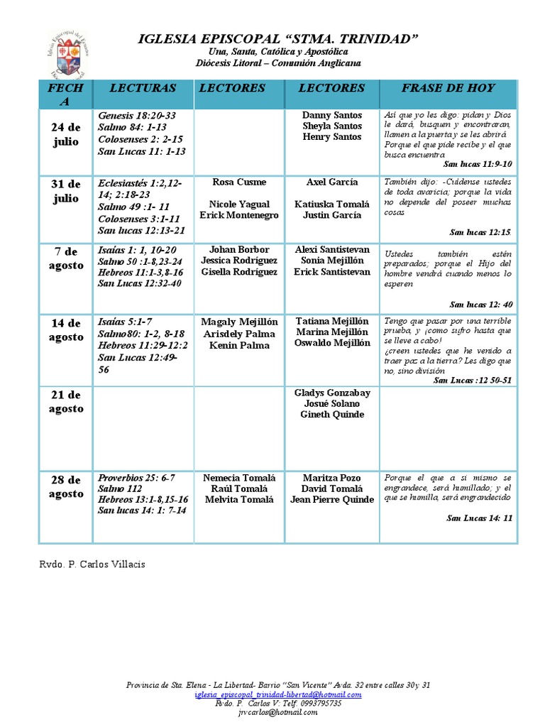Lecturas Dominicales | PDF | Contenido bíblico