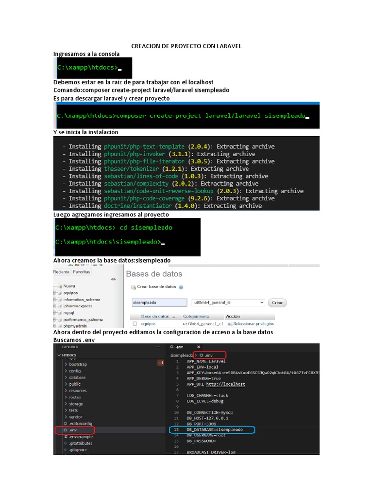 Creacion de Proyecto Con Laravel | PDF | Php | Archivo de computadora