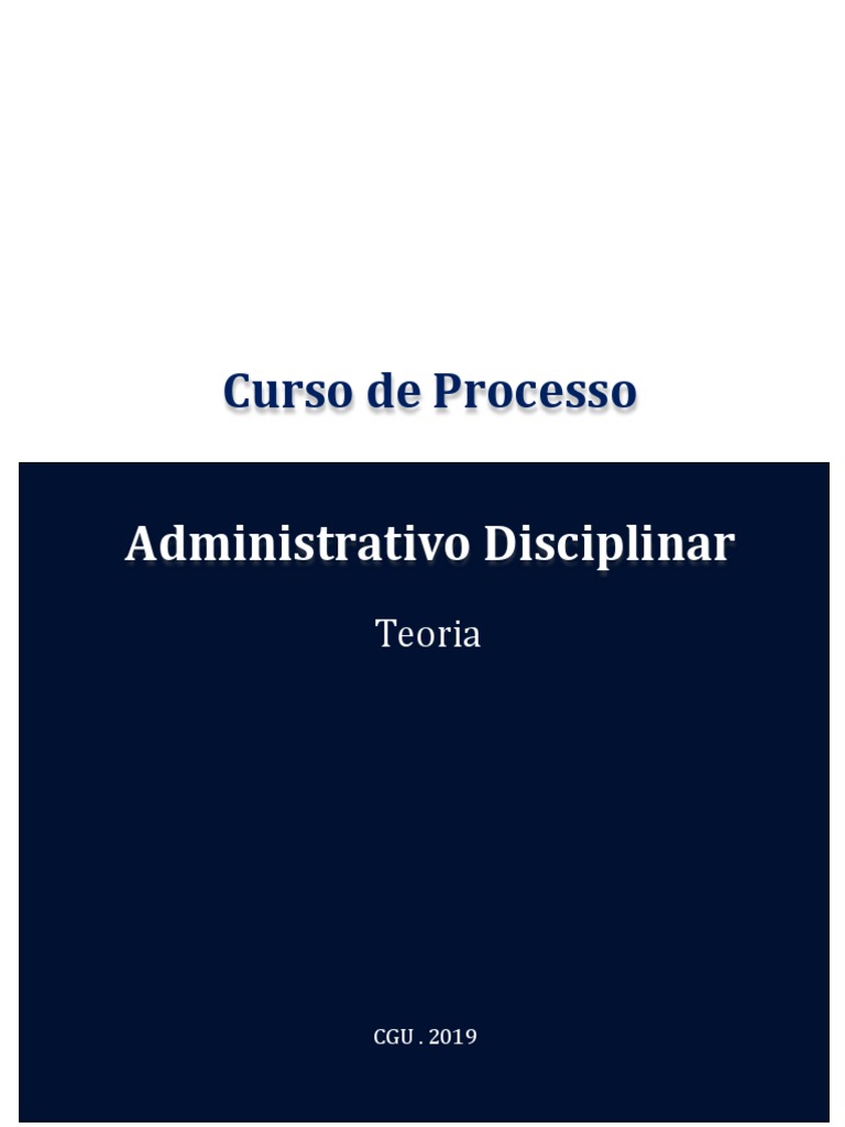 Curso de Pad Manual | PDF | Prova (jurídico) | Administração pública
