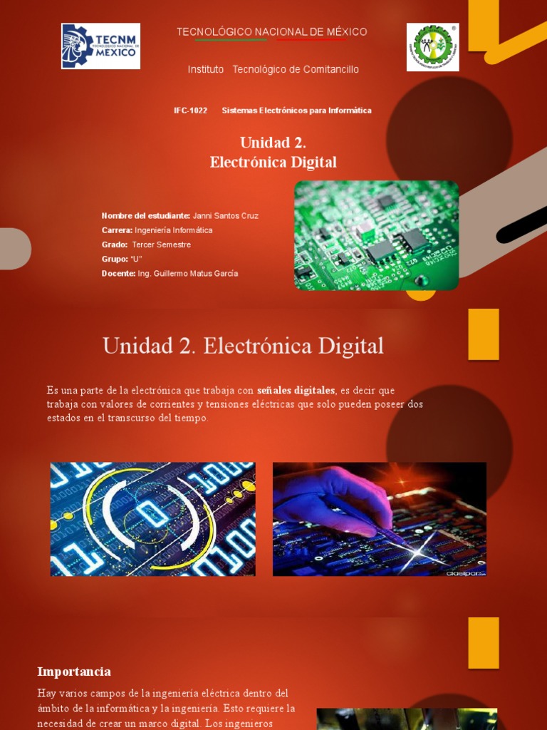 Unidad 2. Electronica Digital | PDF | Puerta lógica | Convertidor digital a analógico