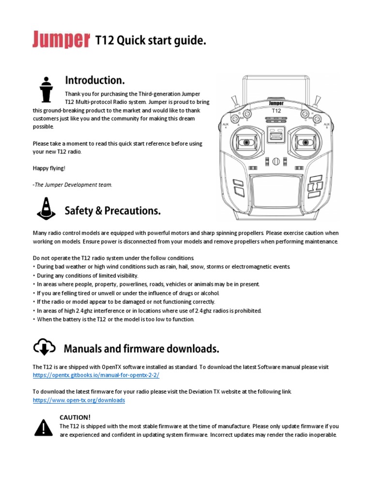 Jumper t12 Transmitter | PDF | Radio | Usb