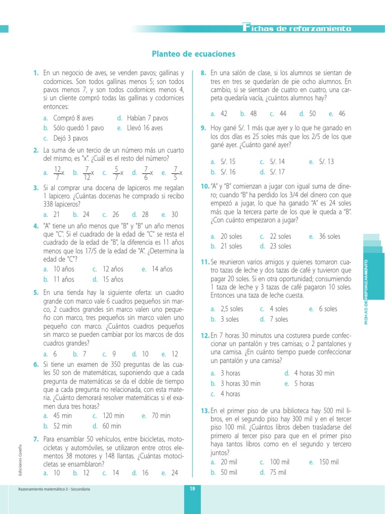 Planteo - de - Ecuaciones 2015 | PDF