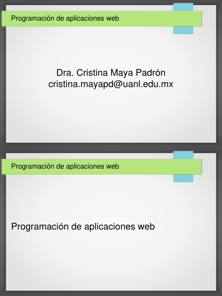 Clase PROGWEB INTRO Maestro | PDF | Red mundial | Internet y web