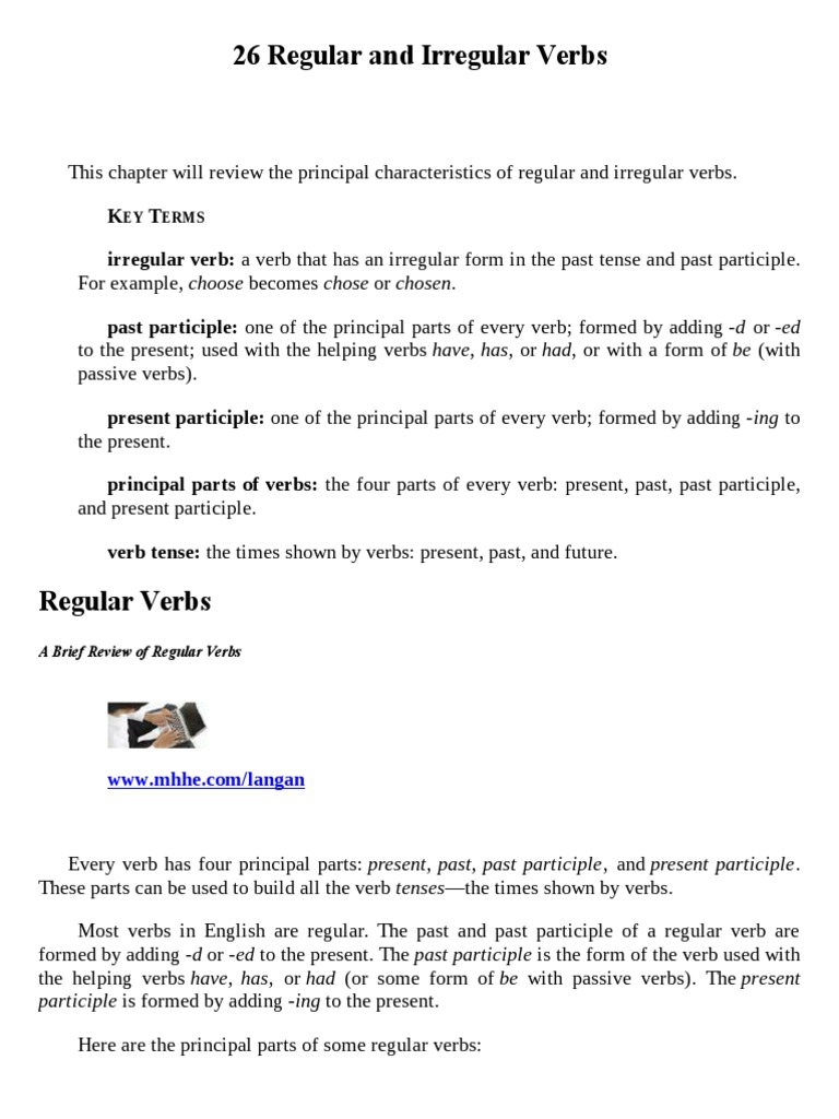 Regular vs. Irregular Verbs | PDF | Verb | Linguistics