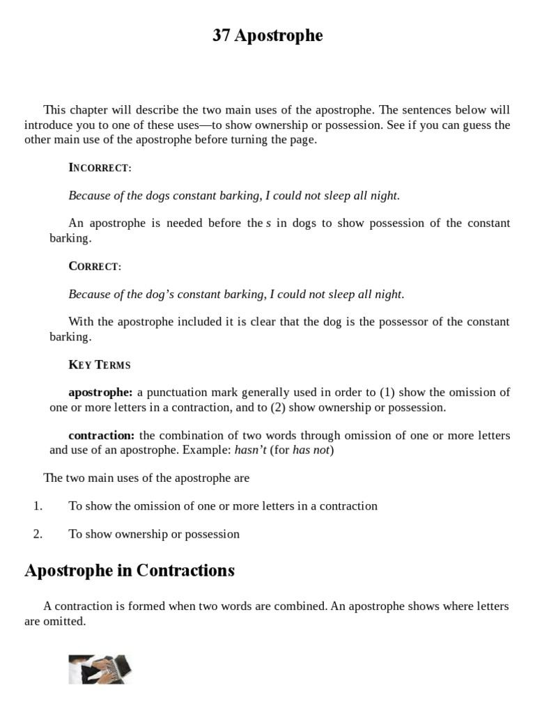 Apostrophe and Quotation Marks | PDF | Comma | Quotation Mark