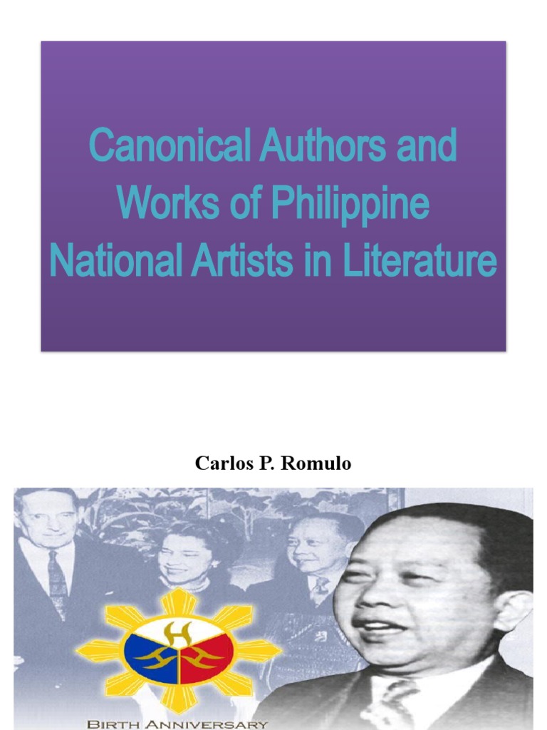 Canonical Authors and National Artists in Literature | PDF | Philippines