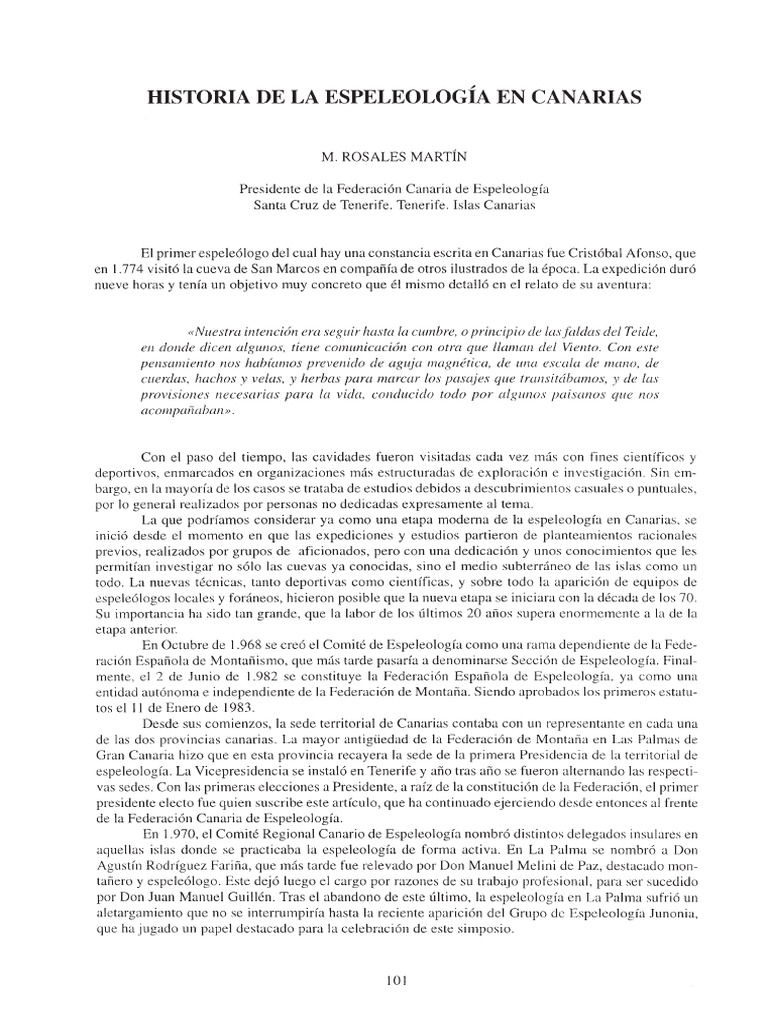 Cuevas Tenerife | PDF