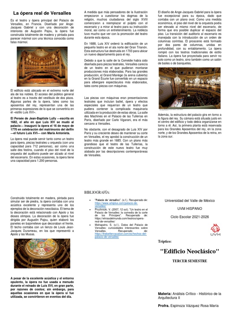 Tríptico - Edificio Neoclásico | PDF