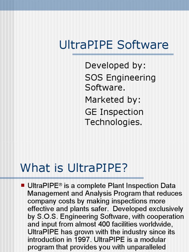 UltraPIPE Software Ingles | PDF | Databases | Microsoft Excel