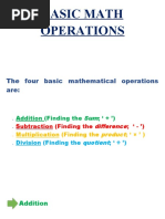 Integer Operations Sign Rules Chart | PDF | Multiplication | Arithmetic
