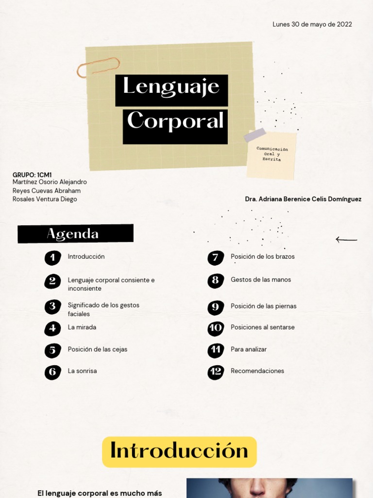 Lenguaje Corporal | PDF | Comunicación | Comunicación no verbal
