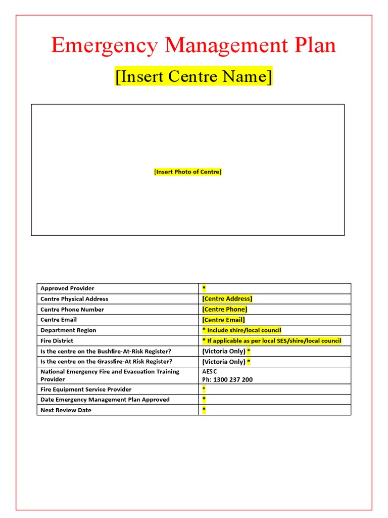 Emergency Management Plan | PDF | Emergency | Emergency Management