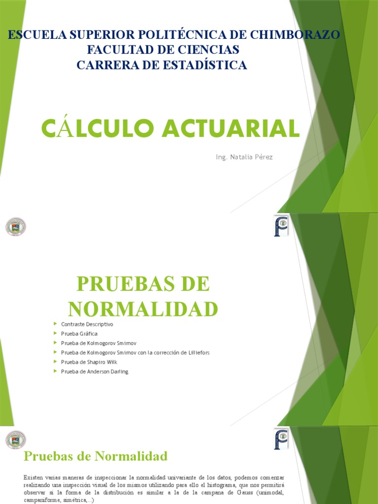 Pruebas de Normalidad | PDF | Spss | Estadísticas