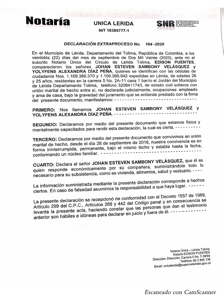 Extrajuicio de Union Libre | PDF