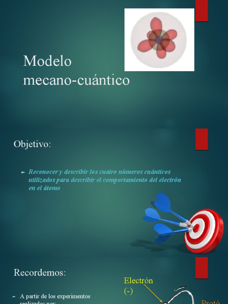 Modelo mecano-cuántico del átomo | PDF | Mecánica cuántica | Electrón
