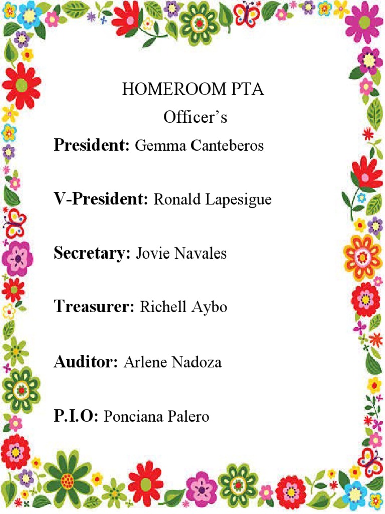 Parents Classroom Officers | PDF