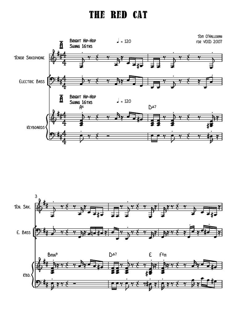The Red Cat - Full Score | PDF