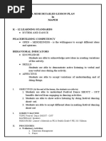 EFDT Learning Plan | PDF | Educational Assessment | Dances