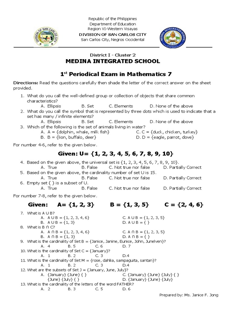Grade 7 Q1 | PDF | Numbers | Mathematical Concepts