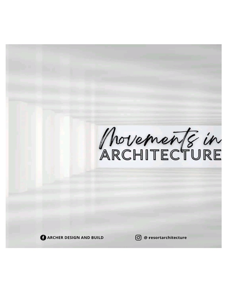 Movements in Architecture | PDF