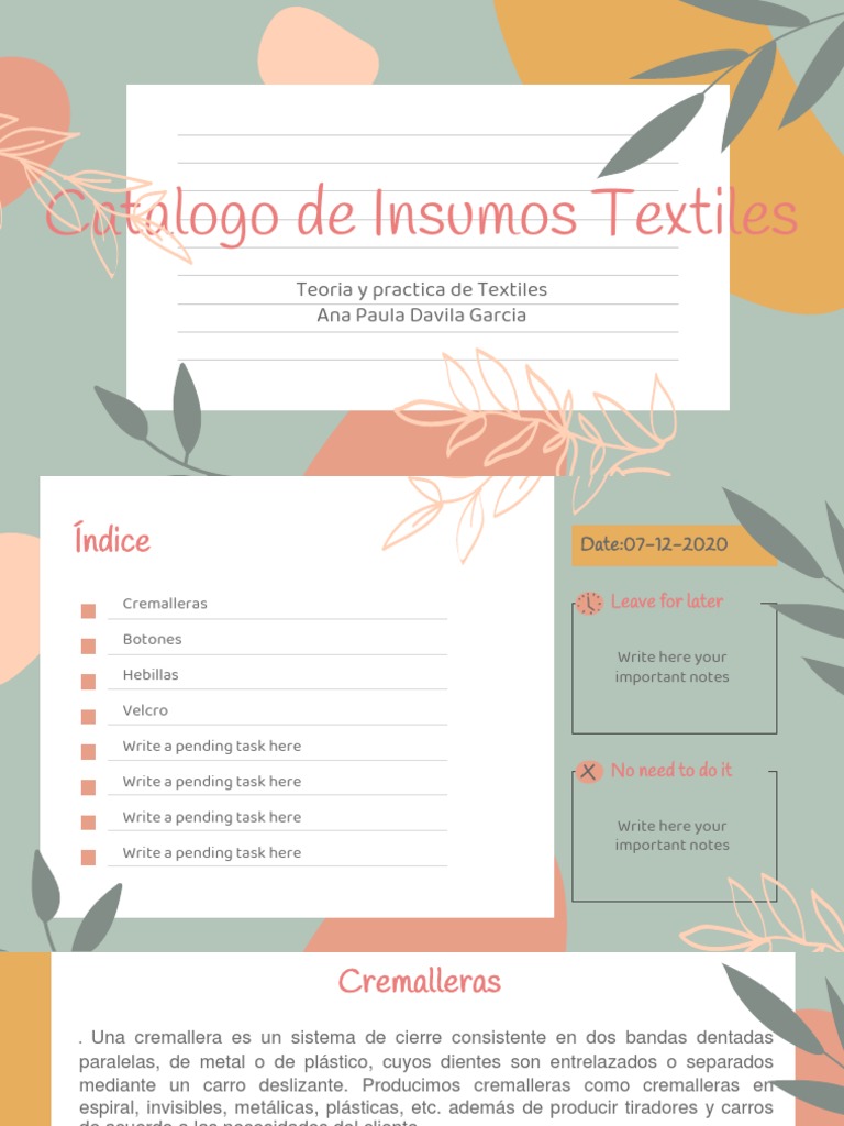 Catalogo de Insumos Textiles-Davila Garcia | PDF | Ropa | Prenda interior