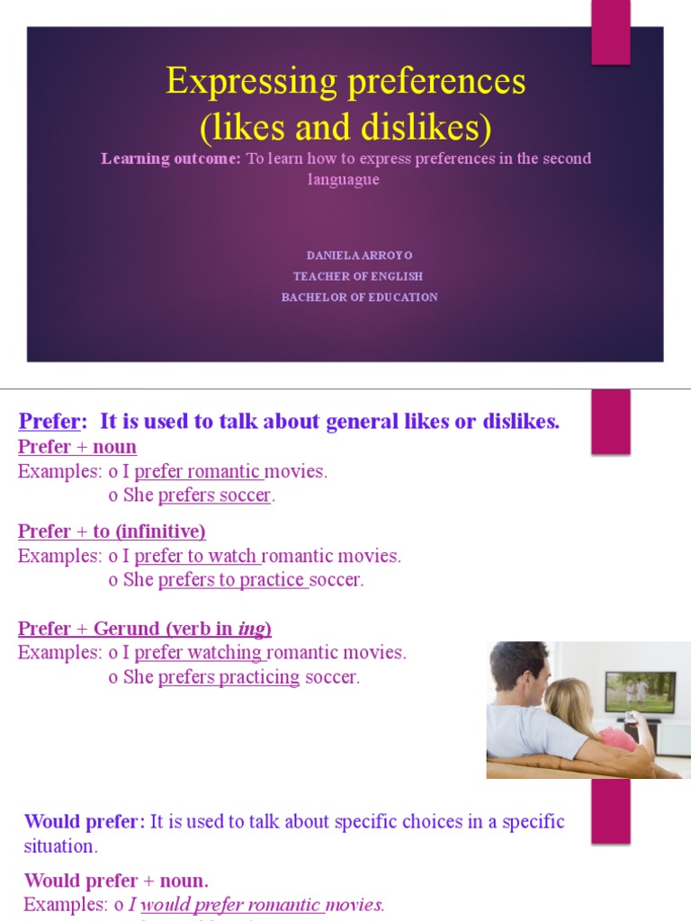 Expressing Preferences 1 | PDF | Verb | Syllable