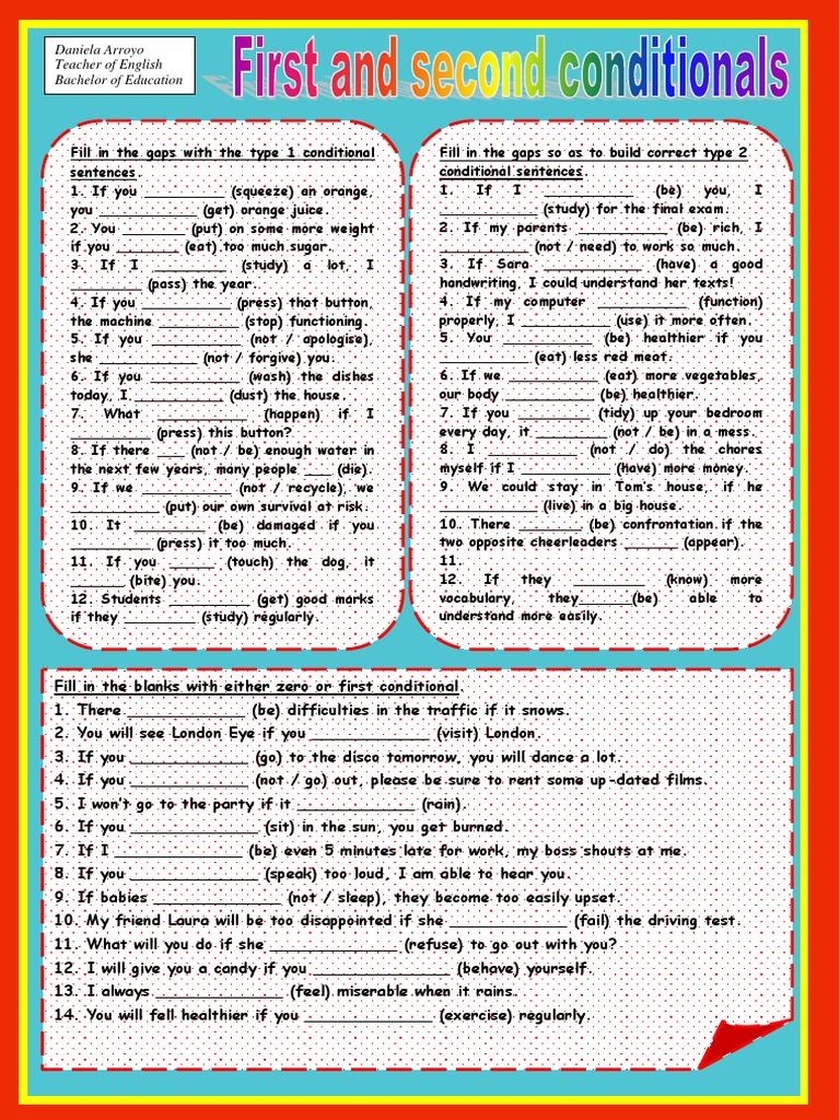First and Second Conditionals | PDF