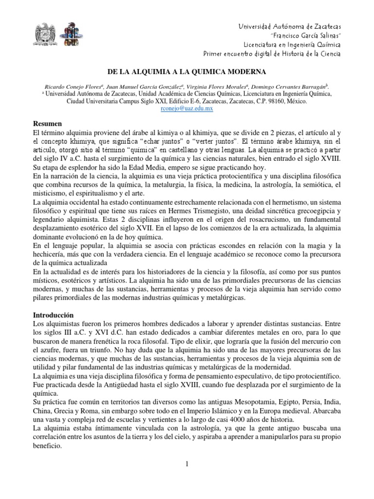 Articulo Extenso | PDF | Alquimia