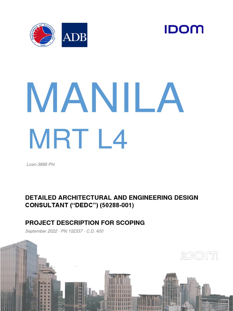 Project-Description - Metro Manila MRT 4 | Download Free PDF | Metro ...