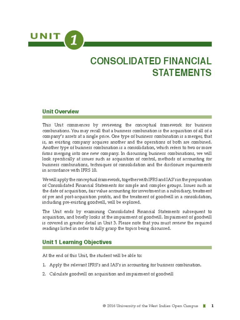 Advanced Accounting | PDF | International Financial Reporting Standards ...