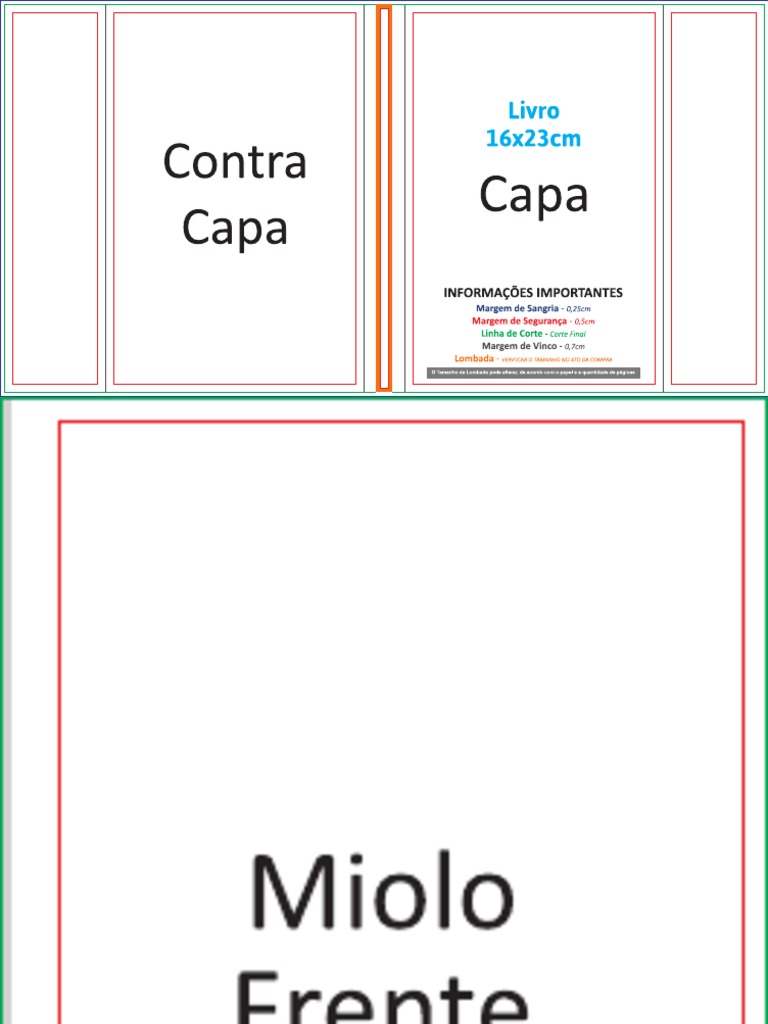 Livro Com Orelha Capa Simples 16x23 Vertical | PDF