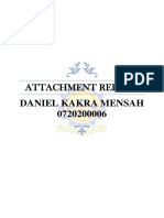 Attachment Report Sample | PDF | Employment | University