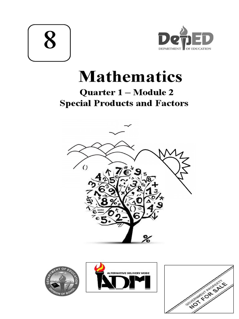Math 8, Q1, Module 2 | PDF | Factorization | Mathematics Math 8, Q1, Module 2 | PDF | Factorization | Mathematics