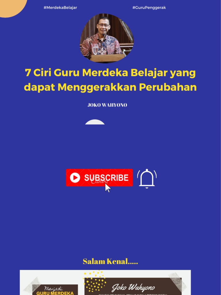 Ciri Guru Merdeka Belajar | PDF