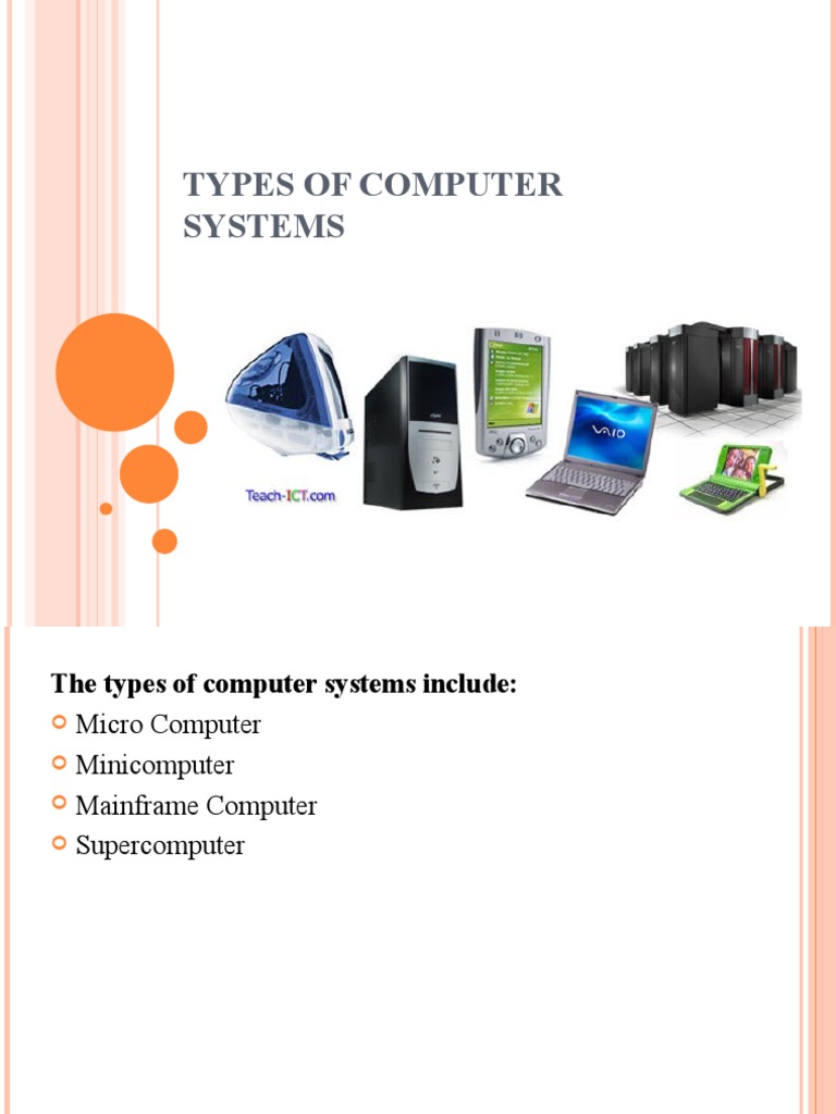 Types of Computer Systems | PDF | Personal Computers | Personal Digital Assistant