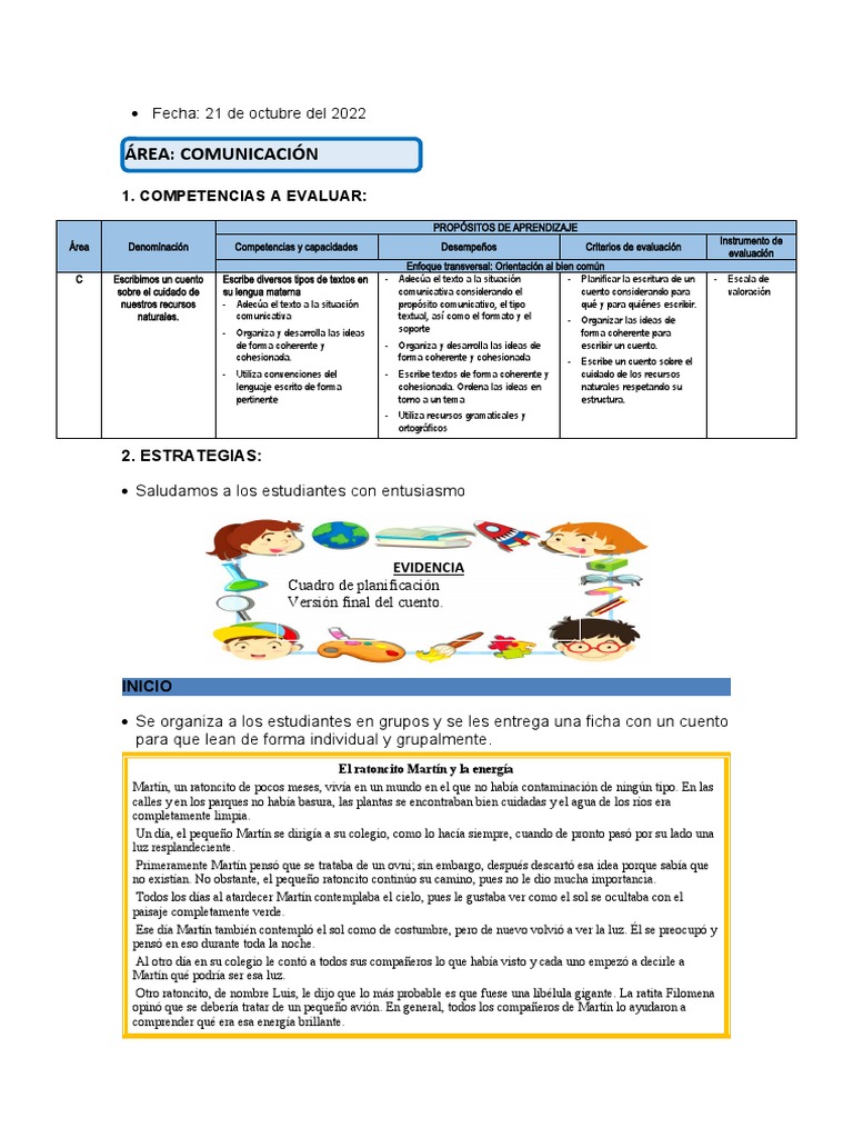 ESCRIBIMOS UN CUENTO | PDF
