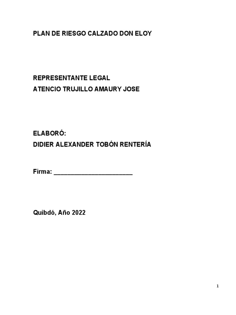 plan-de-riesgo-don-eloy-pdf-seguridad-y-salud-ocupacional-valores