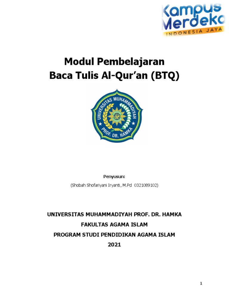 Modul Pembelajaran BTQ | PDF
