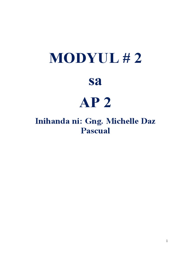 MODYUL-2 Komunidad2 NW | PDF