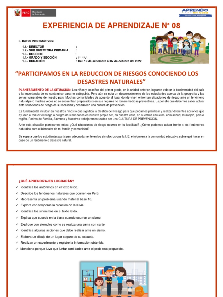 Experiencia 8 | Descargar gratis PDF | Aprendizaje | Sustracción